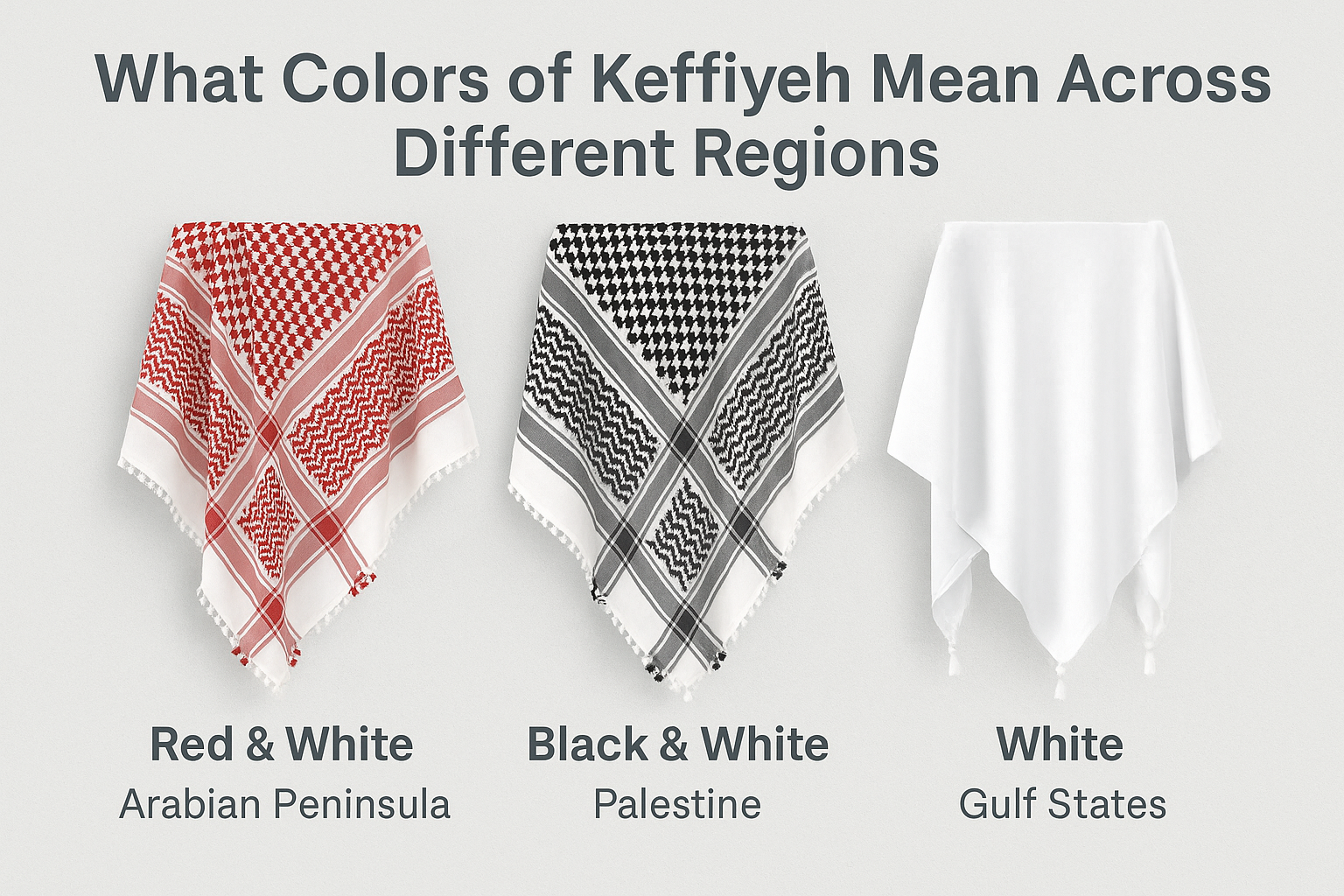 Keffiyeh Colors and Their Meanings — The Language of Heritage Across t ...